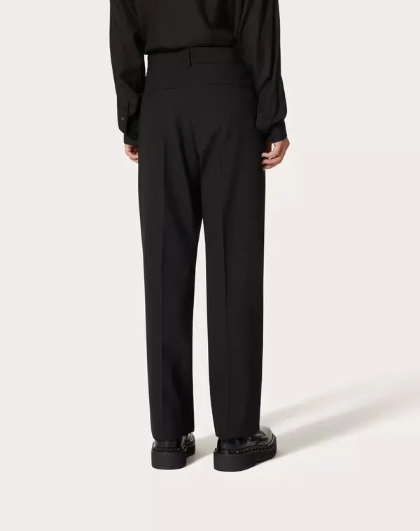 Valentino Garavani Mid-rise Tailored Trousers - Black