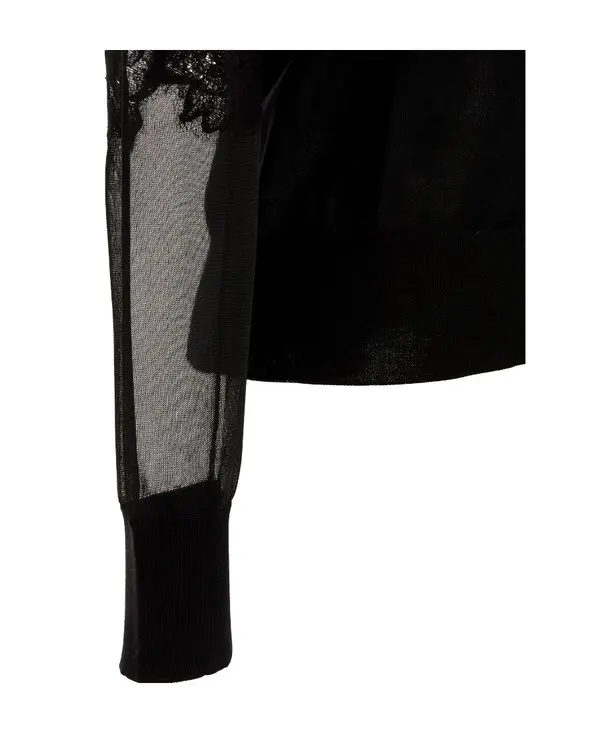 Dolce & Gabbana Lace Trim Cardigan