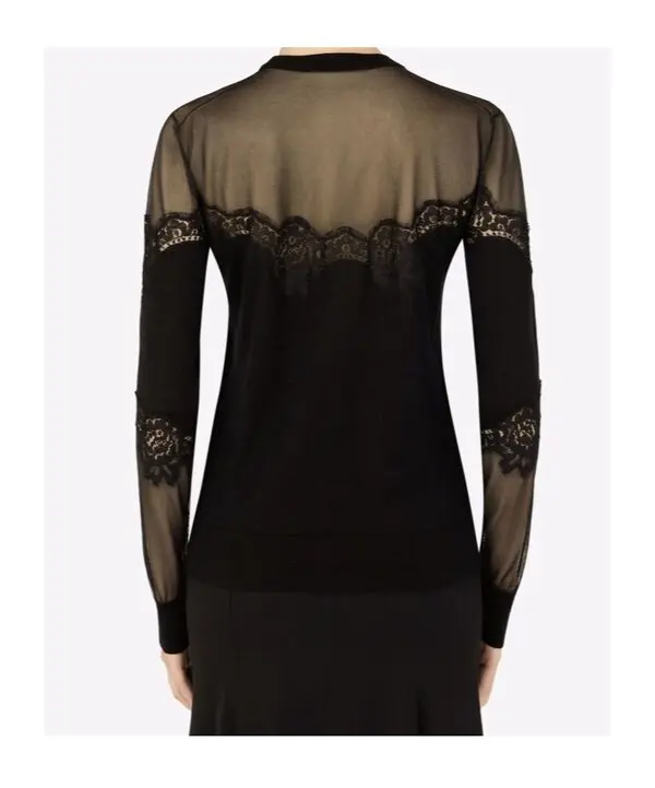 Dolce & Gabbana Lace Trim Cardigan