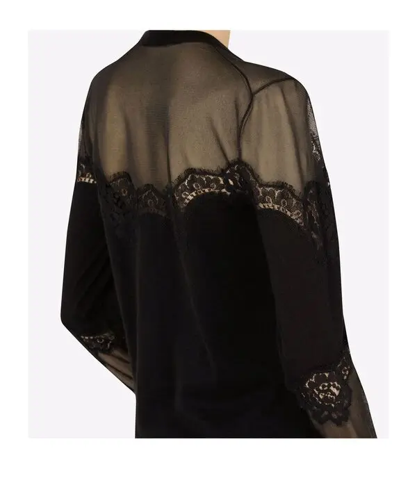 Dolce & Gabbana Lace Trim Cardigan