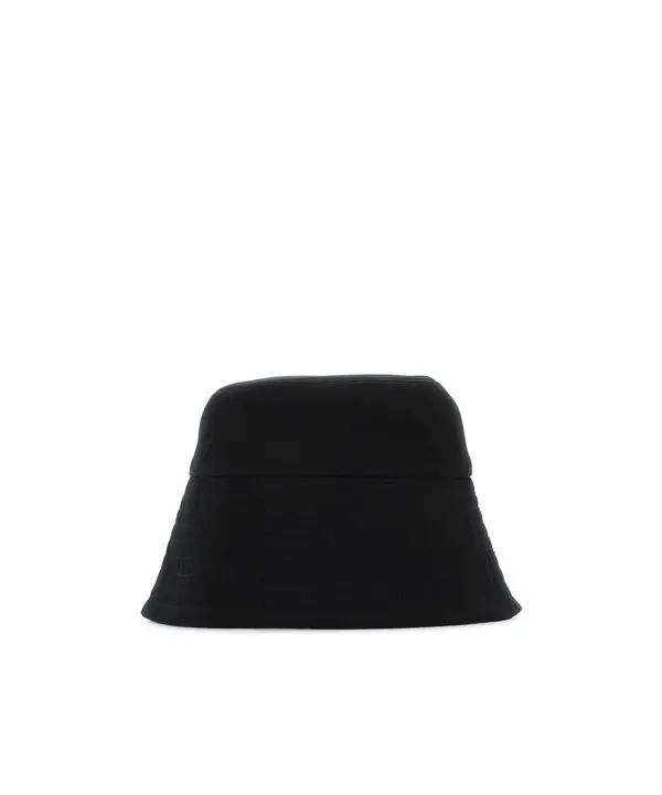 PATOU Logo Printed Bucket Hat - Black