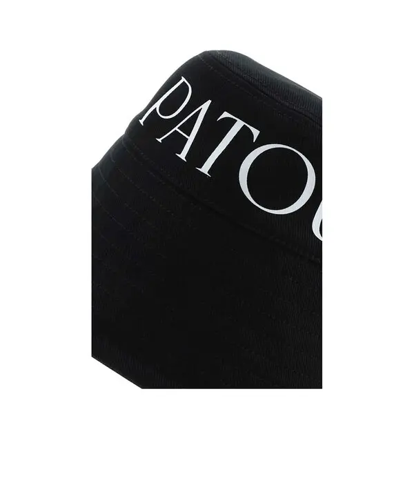 PATOU Logo Printed Bucket Hat - Black