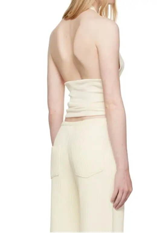 AYA MUSE Halter Neck Knitted Tank Top