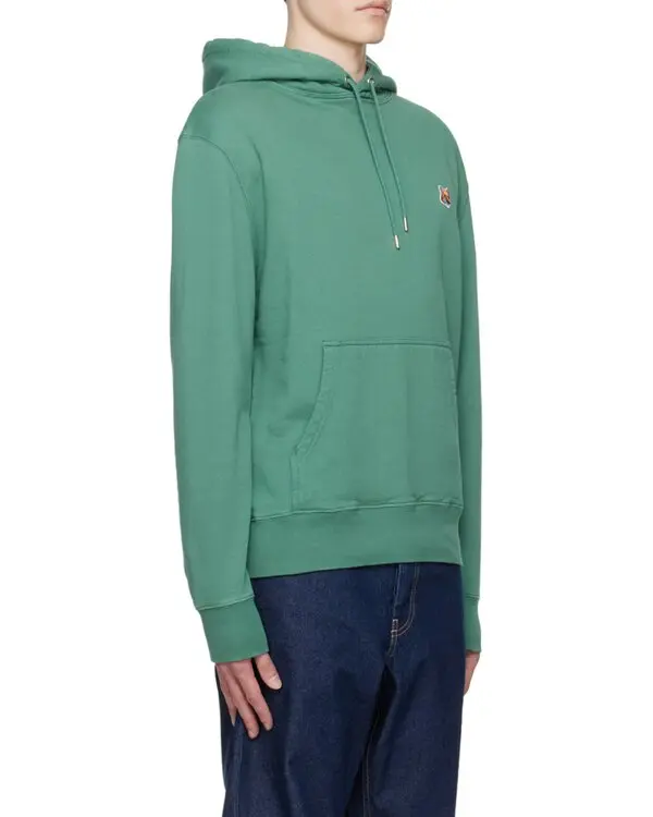 Maison Kitsuné Fox Head Patch Drawstring Hoodie - Blue