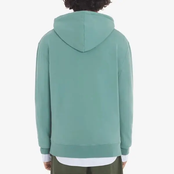 Maison Kitsuné Fox Head Patch Drawstring Hoodie - Blue