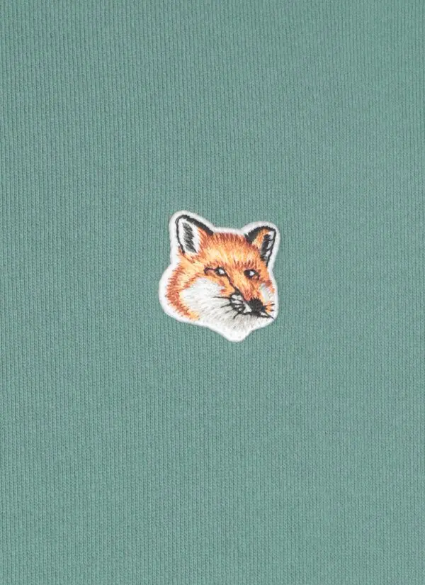 Maison Kitsuné Fox Head Patch Drawstring Hoodie