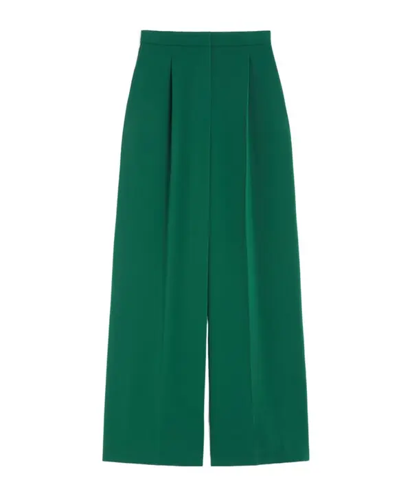 Max Mara Compact Cady Trousers - Emerald