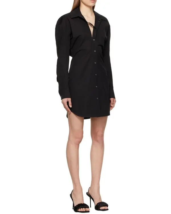 Alexander Wang Fitted Buttoned Mini Shirt Dress