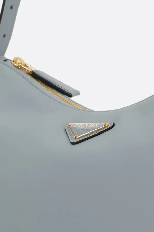 Prada Medium Shoulder Bag With Gold Hardware - Powder Blue