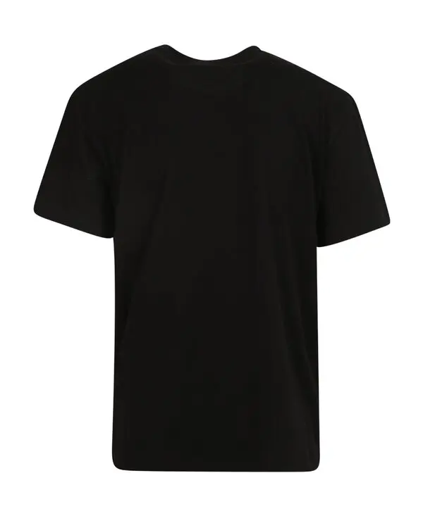 MSGM Logo Printed Crewneck T-shirt - Black
