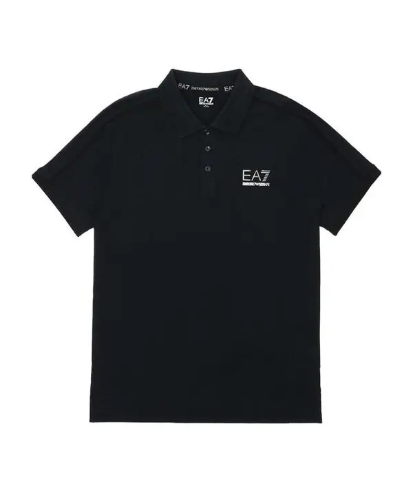 EA7 Logo Lapel Polo Shirt