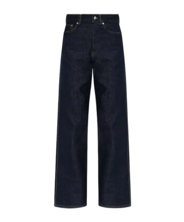 Dries Van Noten Straight Leg Jeans With Belt Loops