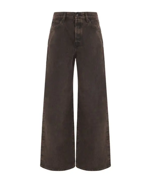 FRAME The Collegiate Wide-leg Trousers - Black