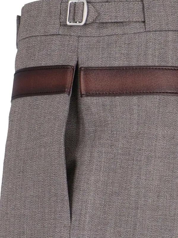Prada Belt-detailed Pleated Trousers