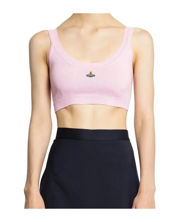 VIVIENNE WESTWOOD Bea Embroidered Tank Top - Nude