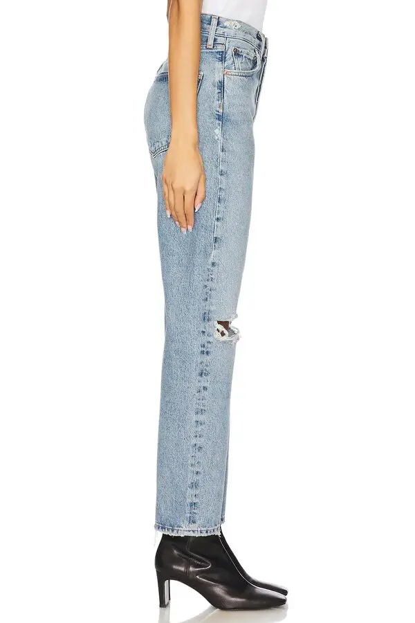 AGOLDE Ripped Light Wash Jeans