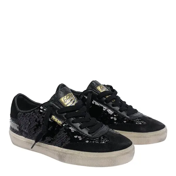 GOLDEN GOOSE Soul Star Sequin Sneakers - Black