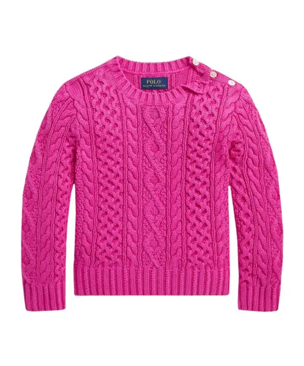 Polo Ralph Lauren Cotton Jumper With Shoulder Button Opening