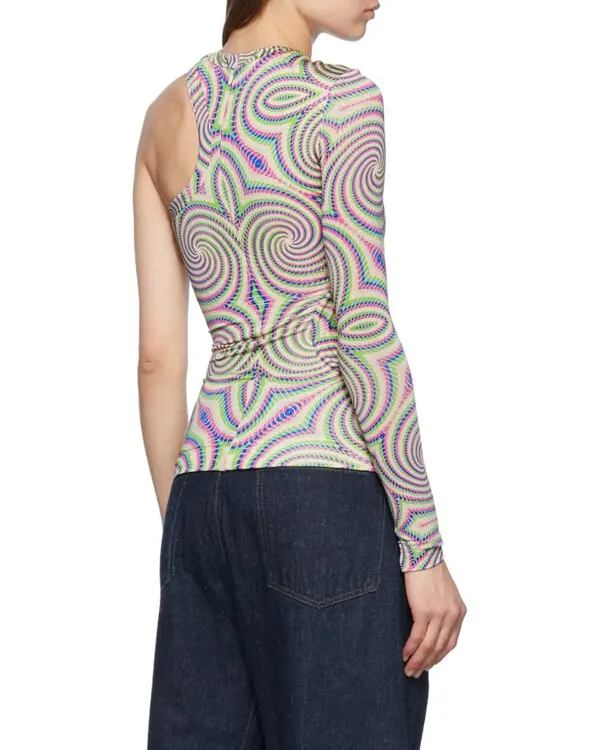 Stella McCartney Printed One-sleeve Top