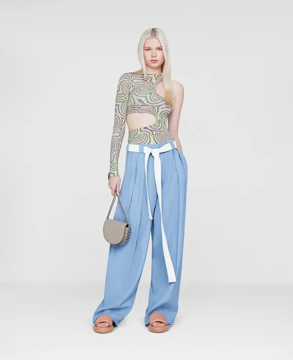 Stella McCartney Printed One-sleeve Top