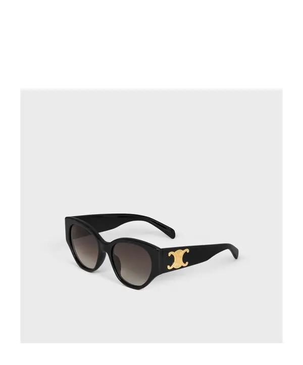 Celine Triomphe Xl 03 Acetate Sunglasses - Black