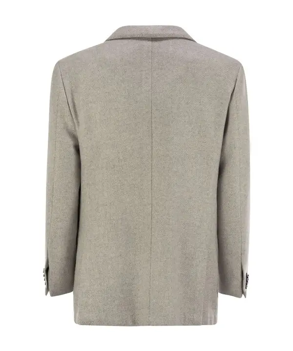Kiton Single-breasted Tailored Blazer - Gray