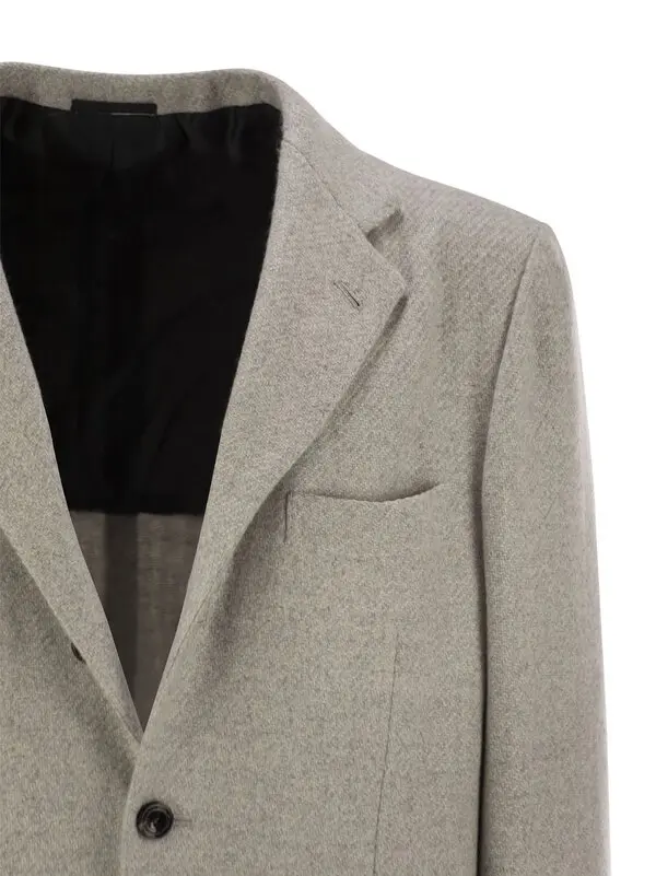 Kiton Single-breasted Tailored Blazer - Gray