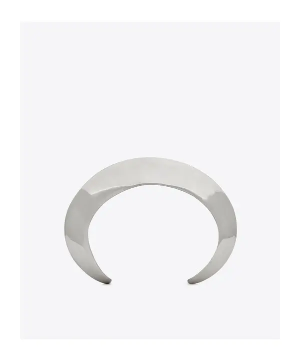 Saint Laurent Stacked Cuff In Metal
