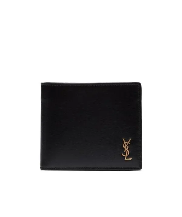 Saint Laurent Tiny Cassandre East/west Wallet - Black