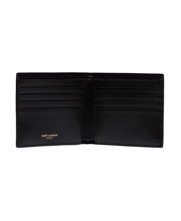 Saint Laurent Tiny Cassandre East/west Wallet - Black