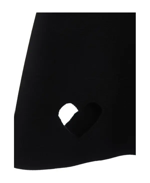 Alaïa U-neck Knitted Dress With Heart Cut-outs