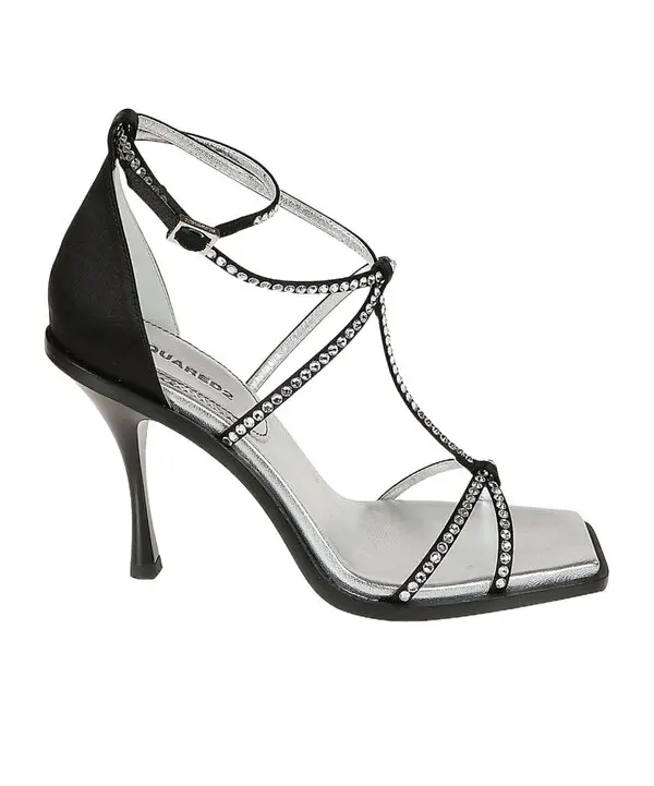 Dsquared2 Embellished Open Toe Stiletto Sandals