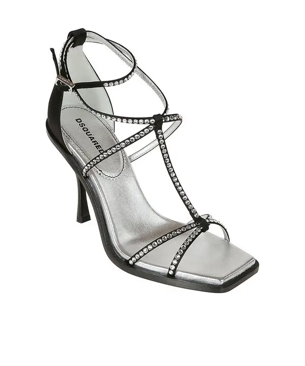 Dsquared2 Embellished Open Toe Stiletto Sandals
