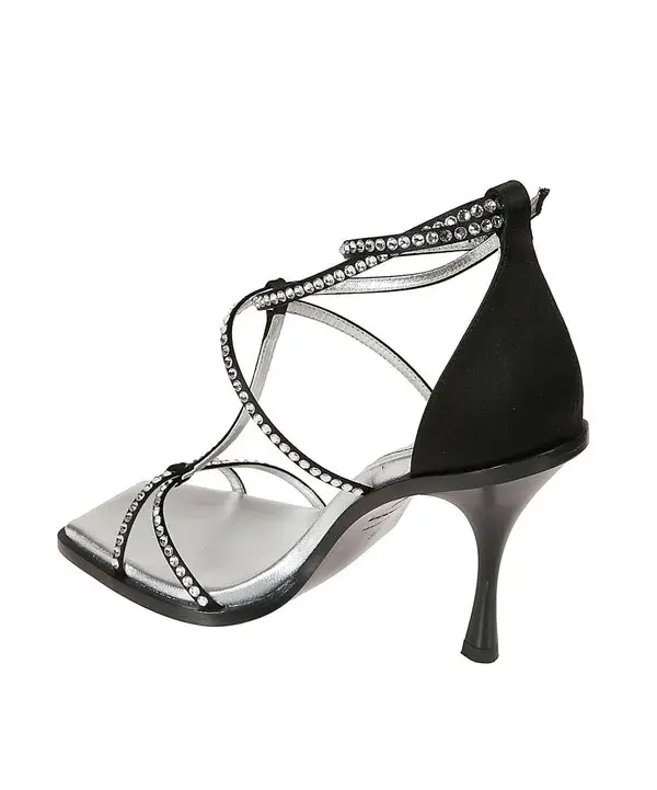 Dsquared2 Embellished Open Toe Stiletto Sandals