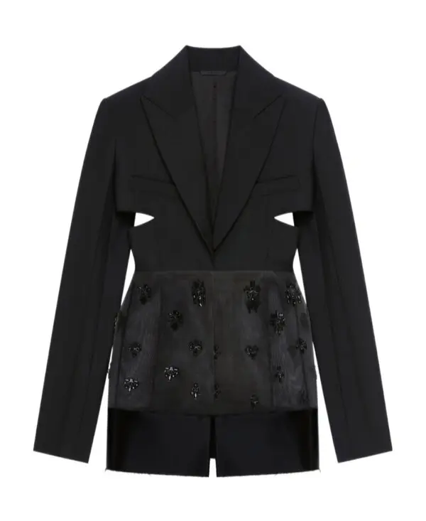 Givenchy Embellished-hem Tailored Blazer