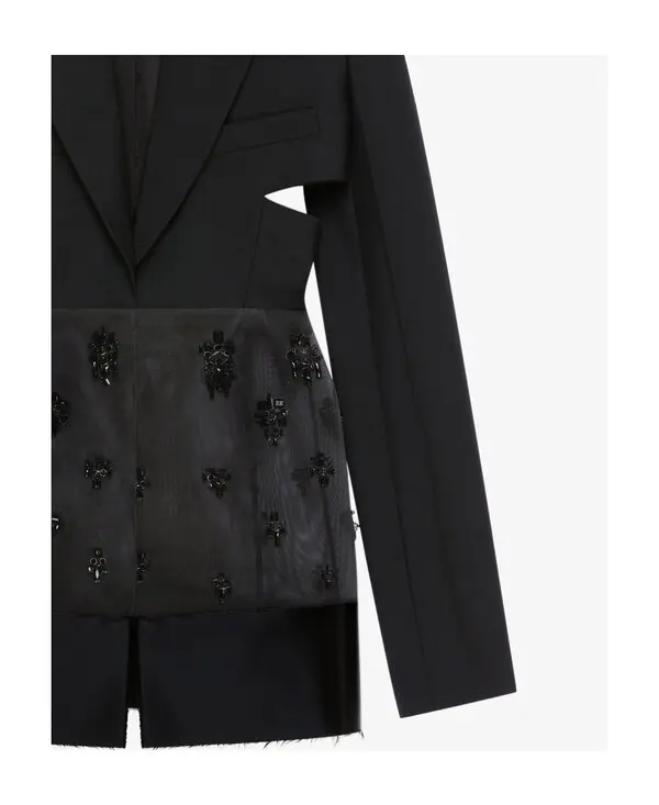 Givenchy Embellished-hem Tailored Blazer