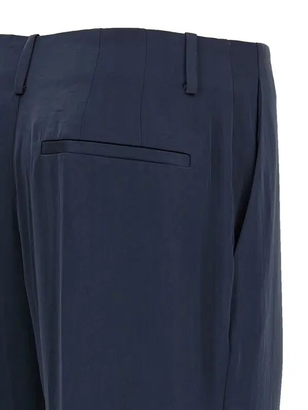 Theory Straight Leg Pleated Trousers