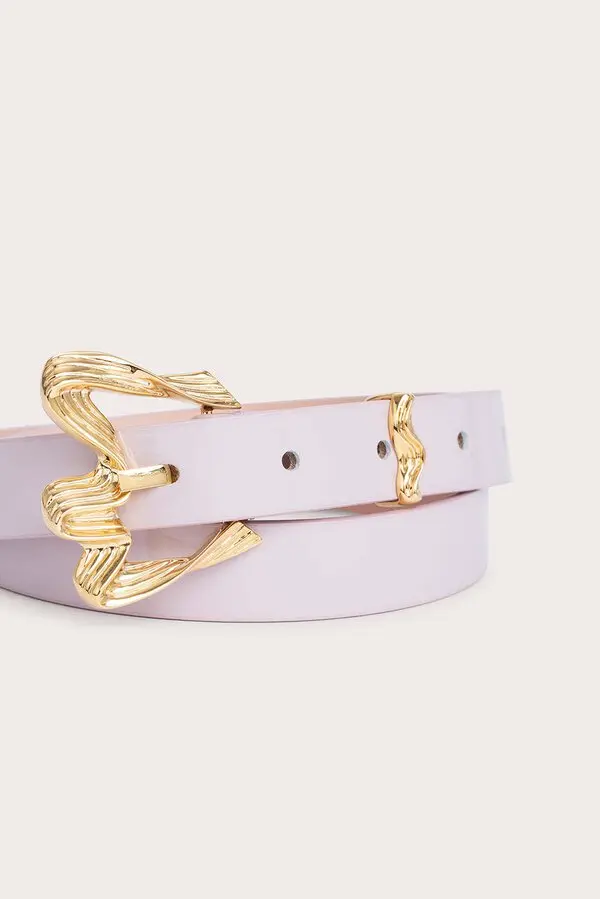 By Far Sculpted Buckle Belt