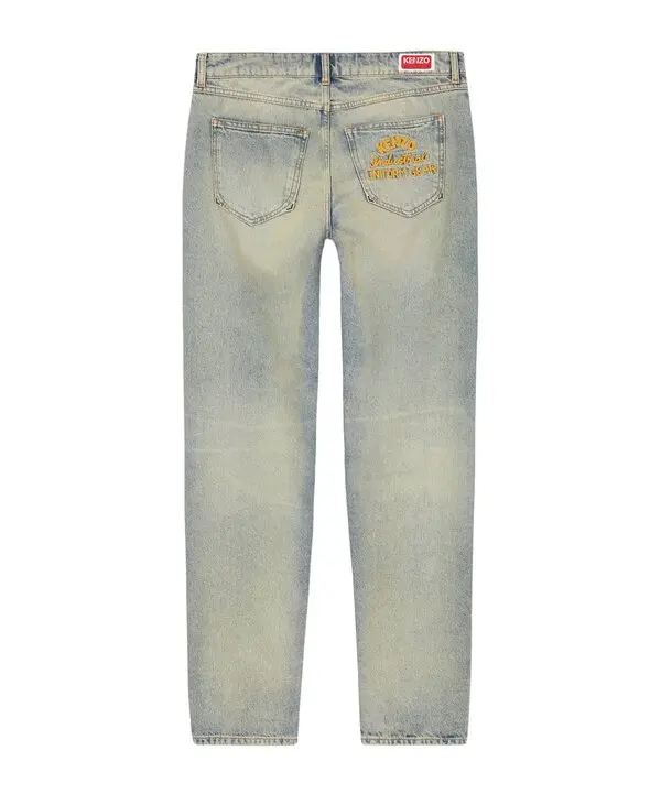 Kenzo Logo Patch Straight-leg Jeans