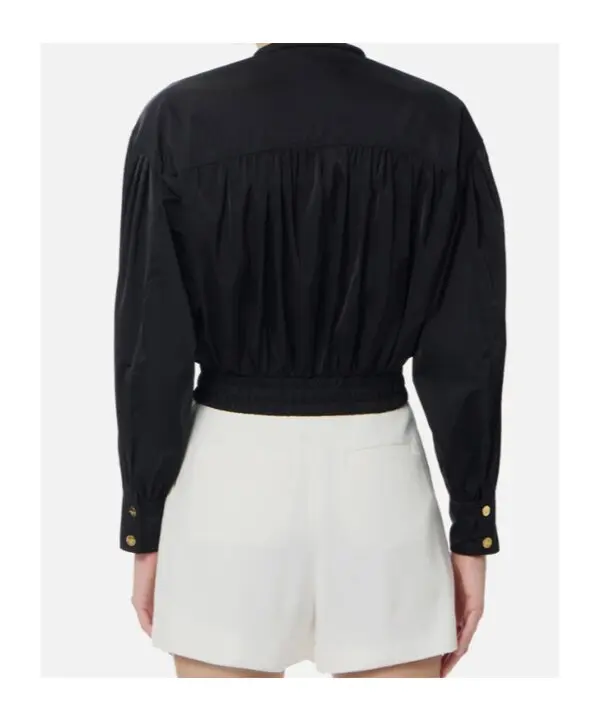 Elisabetta Franchi Zip-up Crewneck Bomber Jacket