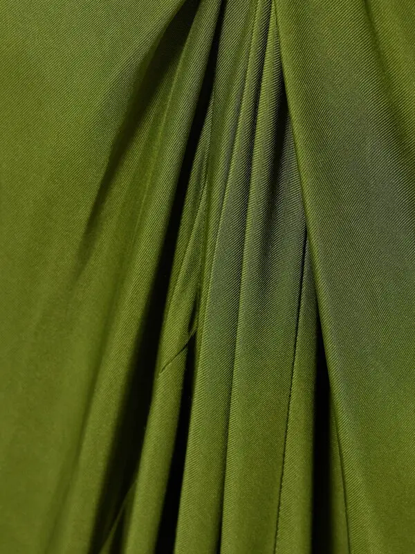 Dries Van Noten Pleated Knit Maxi Dress