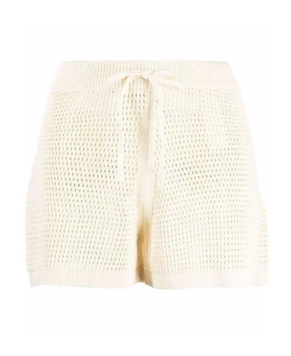 Nanushka Crochet Drawstring Shorts