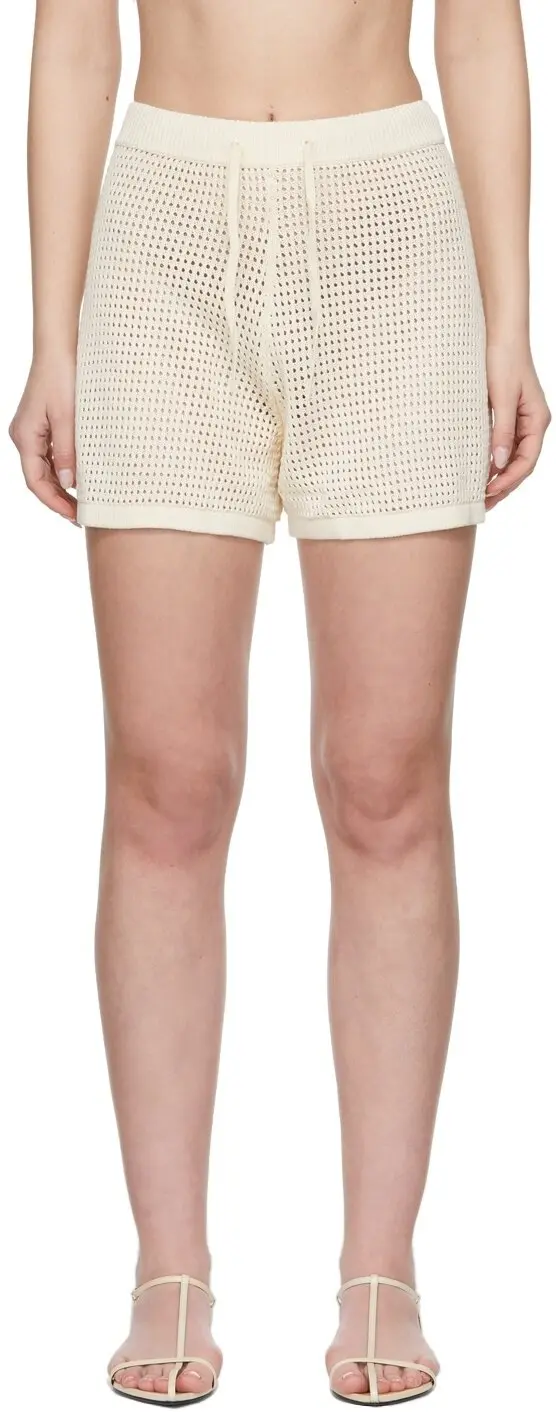 Nanushka Crochet Drawstring Shorts