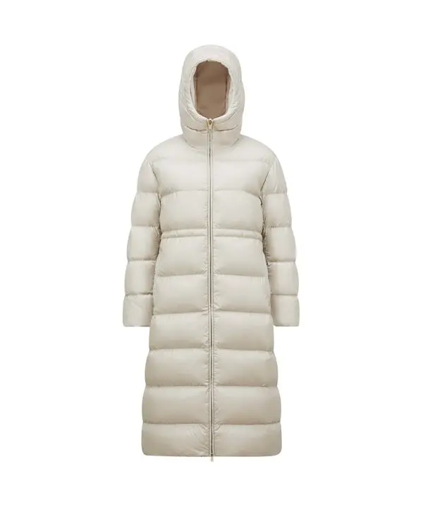 Moncler Boulogne Zip-up Padded Jacket - Beige
