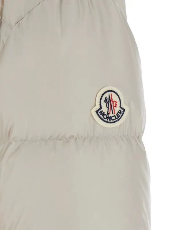 Moncler Boulogne Zip-up Padded Jacket - Beige