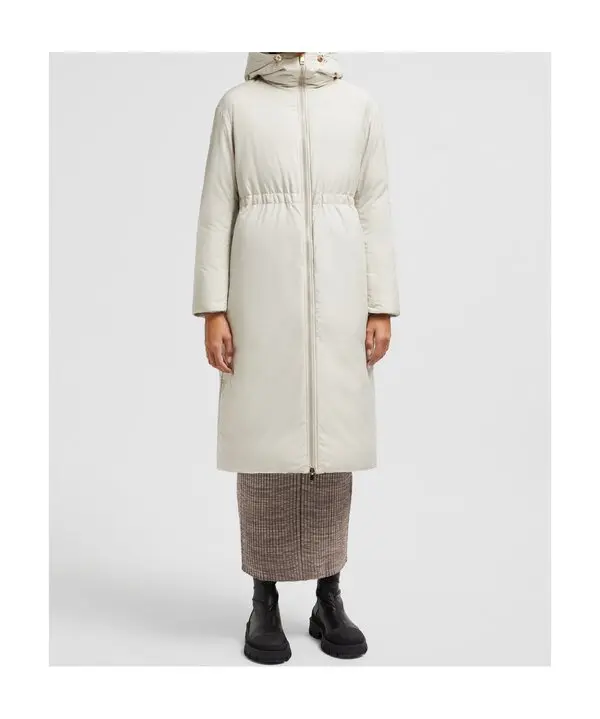 Moncler Boulogne Zip-up Padded Jacket - Beige