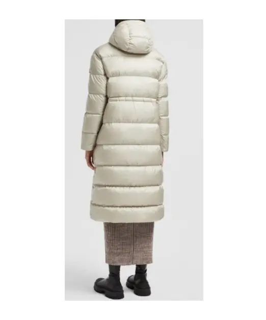 Moncler Boulogne Zip-up Padded Jacket - Beige