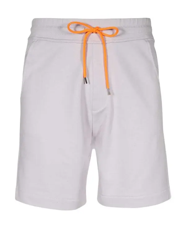 VIVIENNE WESTWOOD Organic Cotton Drawstring Shorts With Logo Embellishment - White