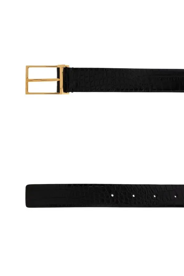 TOM FORD Embossed Buckle Belt