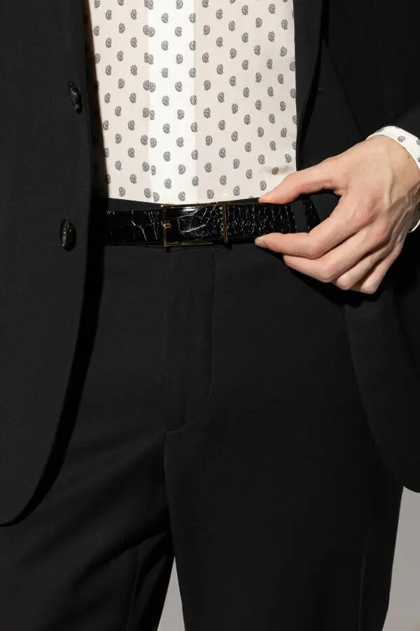 TOM FORD Embossed Buckle Belt